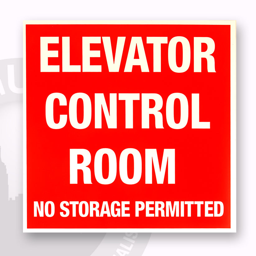 Elevator Control Room Sign | FDNY Sign | Custom Safety Sign |FDC Sign ...
